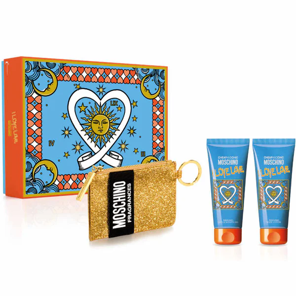 Moschino - I Love Love edt 100ml + 100ml kupka + 100ml losion + neseser / LADY / SET