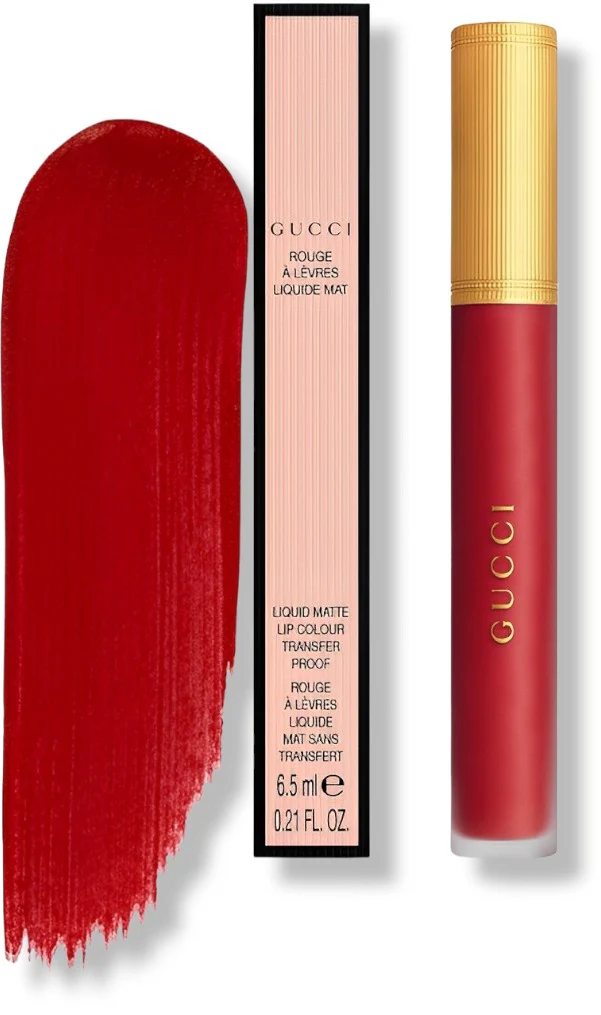 Gucci - Liquid Matte Transfer Proof "25" Goldie Red ruž 6.5ml / MAKE UP