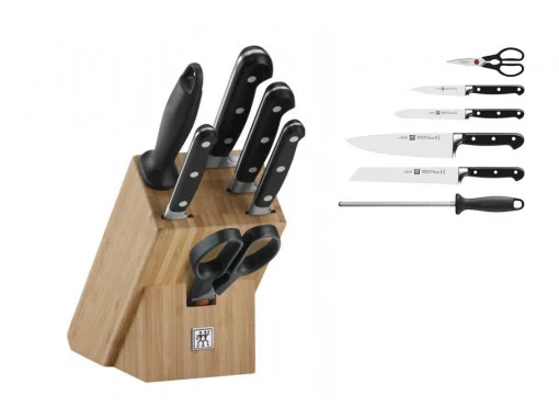 Zwilling set noževa + Blok 7/1 PROFESSIONAL S - sa makazama