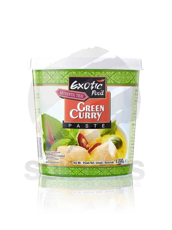 Zelena kari pasta 1kg Exotic Food