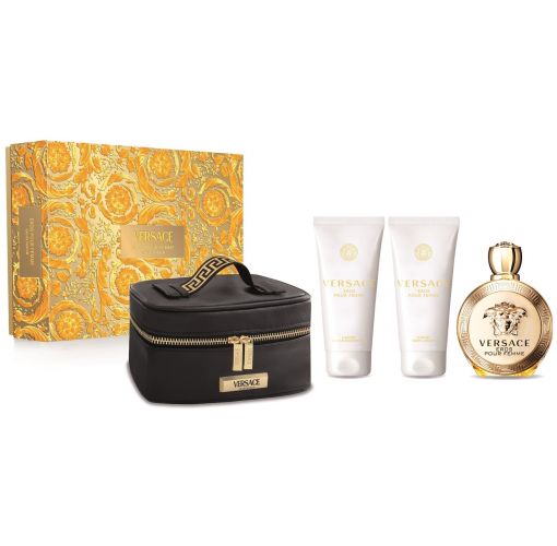 Versace Set Eros 2014 W edp 100ml + 100ml BL + 100ml SG + Bag