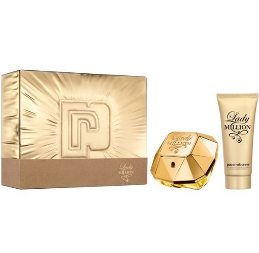 P.R. Set Lady Million W 80ml edp + 100ml BL