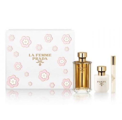 Prada Set La Femme 2016 W 100ml edp + 10ml edp + 100ml BL