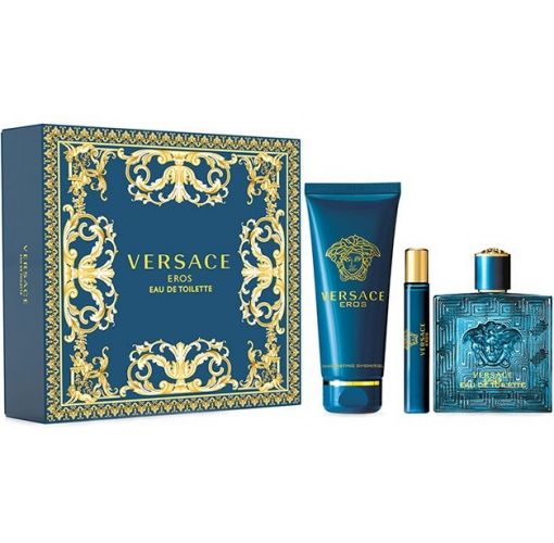 Versace Set Eros M edt 100ml + edt 10ml + 150ml SG