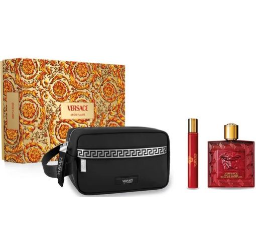 Versace Set Eros Flame 2018 M edp 100ml + edp 10ml + Bag