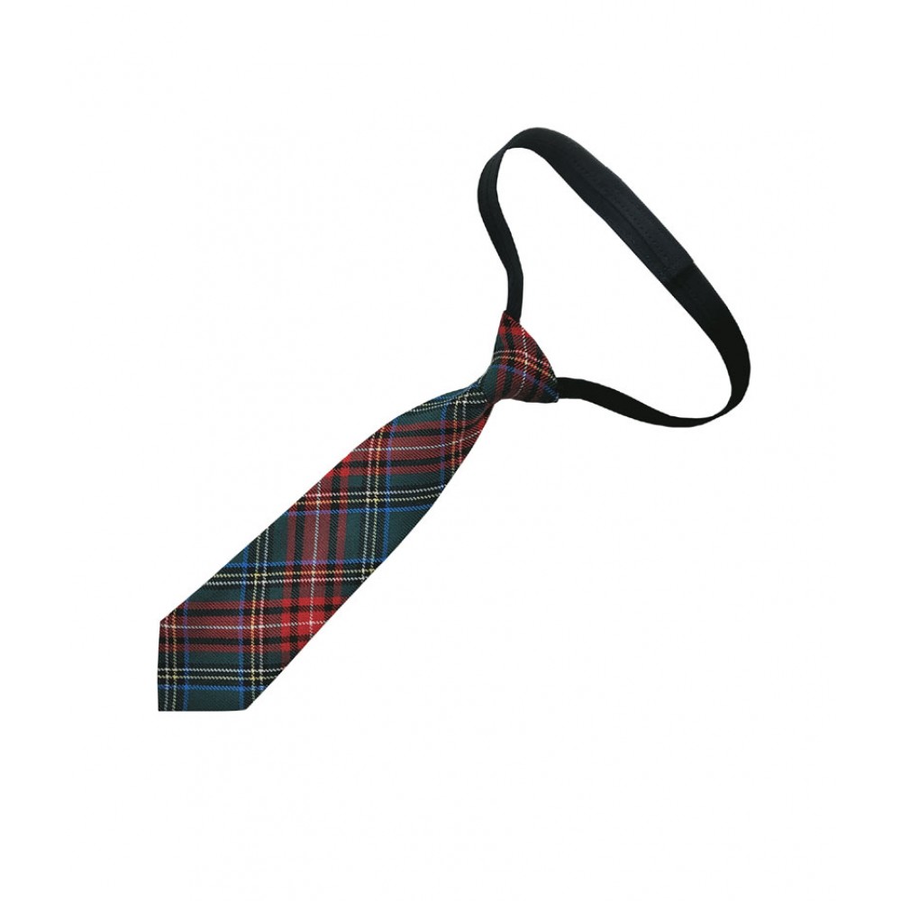 Škotski-karo/zeleni ton dečija kravata