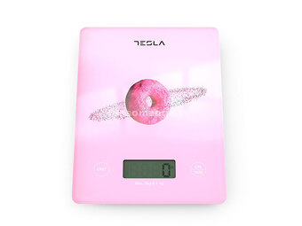 Kuhinjska digitalna vaga krofnica 5kg roze Tesla KS101P