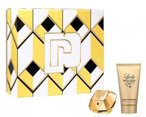 P.R. Set Lady Million W 50ml edp + 75ml BL