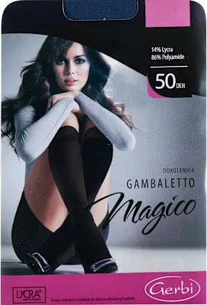 Gerbi
GAMBALETTO magico 50 DEN teget dokolenice, 1 par, 1 kom