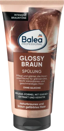 Balea PROFESSIONAL
GLOSSY BRAUN balzam za smeđu kosu, 200 ml