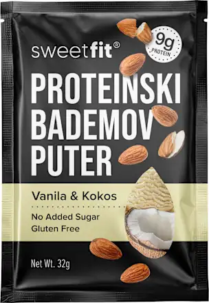 sweetfitPROTEINSKI BADEMOV PUTER - vanila i kokos, 32 g