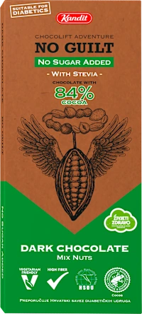 Kandit
No Guilt tamna čokolada Mix Nuts, 80 g