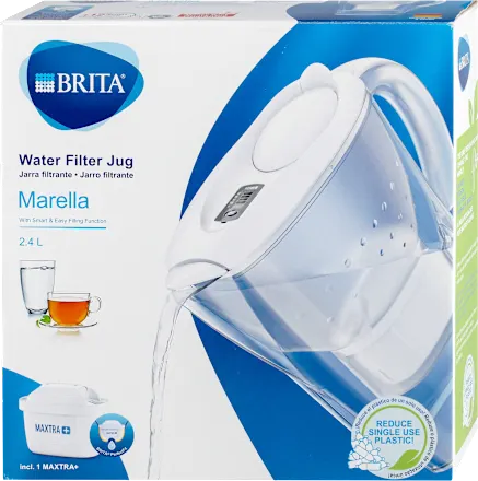 BRITA
feel&enjoy Marella bokal za filtriranje vode - beli, zapremina: 2,4l, 1 kom