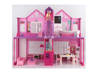 Kuća za lutke sa nameštajem