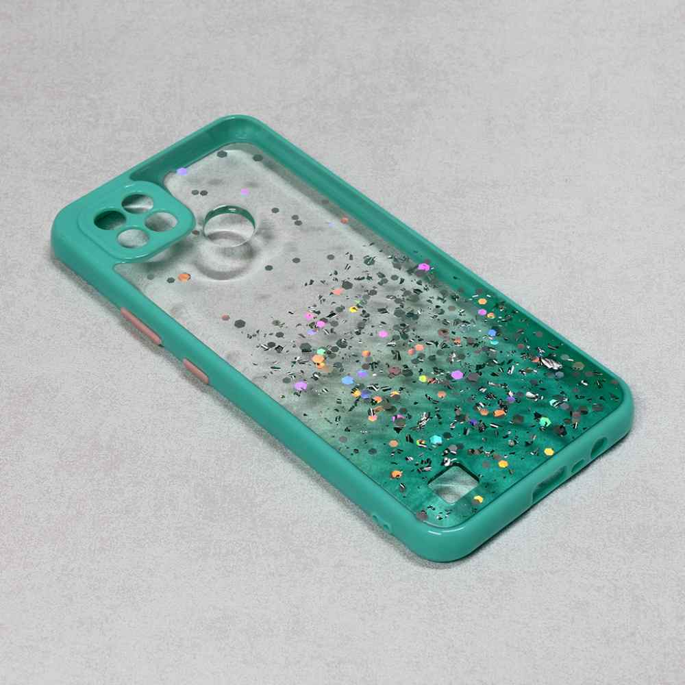 Maska Frame Glitter za Realme C21 mint