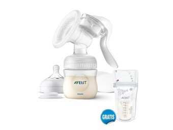 AVENT PUMPICA ZA IZMAZANJE NATURAL 3969 + TUFERI ZA GRUDI JEDNOKRATNI DNEVNI 5782 - 24KOM-ext