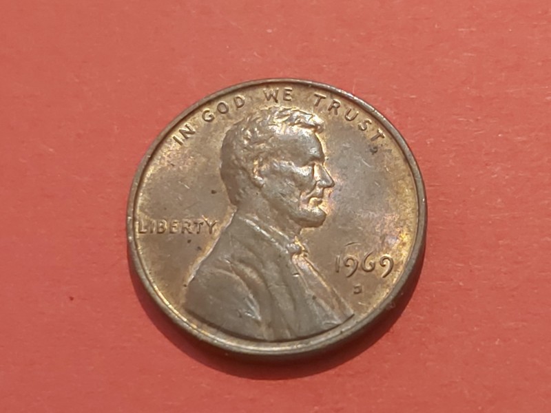 USA - 1 cent 1969 god D