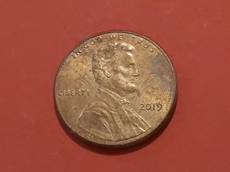 USA - 1 cent 2019 god