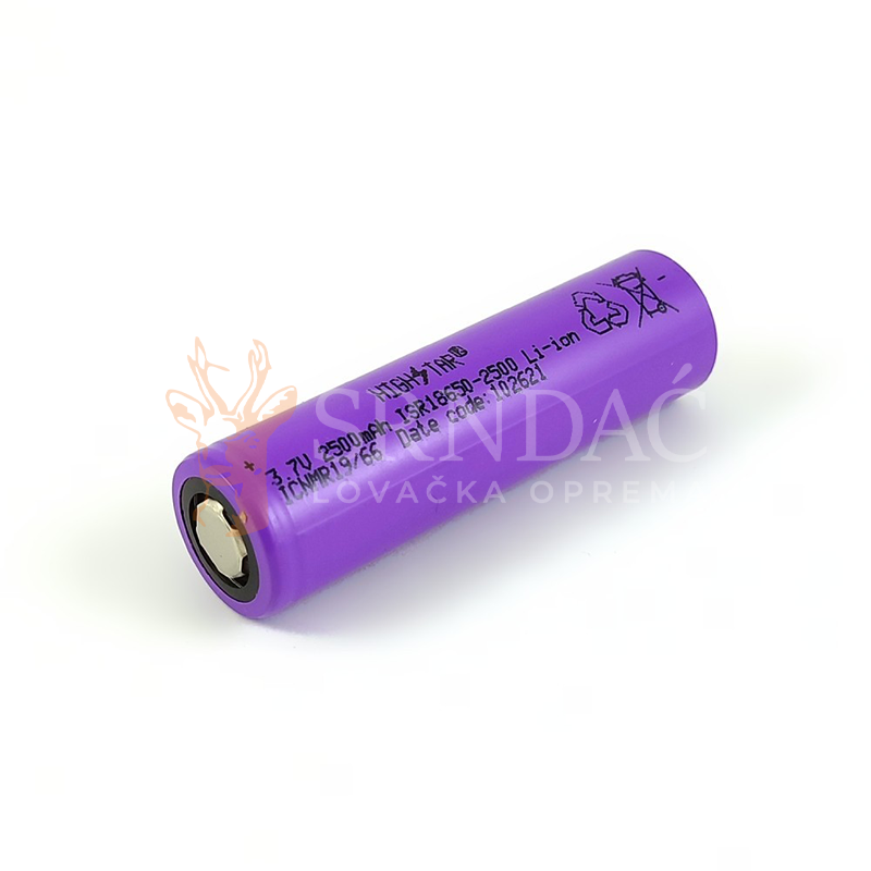 High-star 18650 punjiva baterija 2500mAh Li-ion