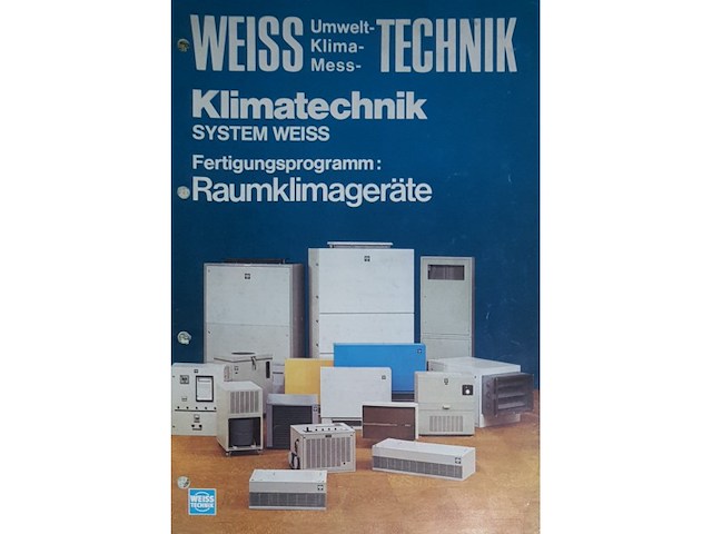 Katalog Klima Uređaja `WEISS TECHNIK` Germany