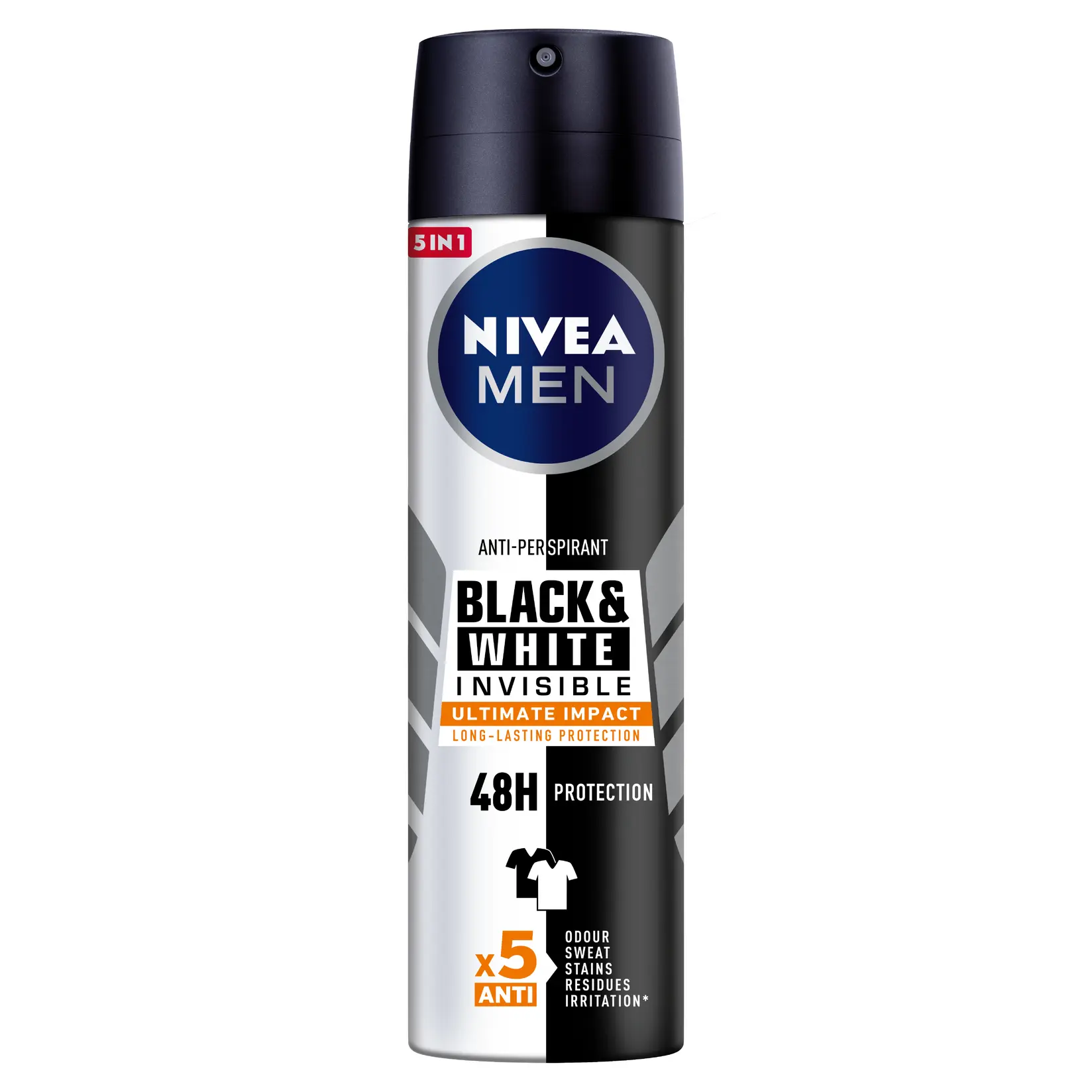NIVEA Muški dezodorans Black & White Invisible Ultimate Impact 150 ml