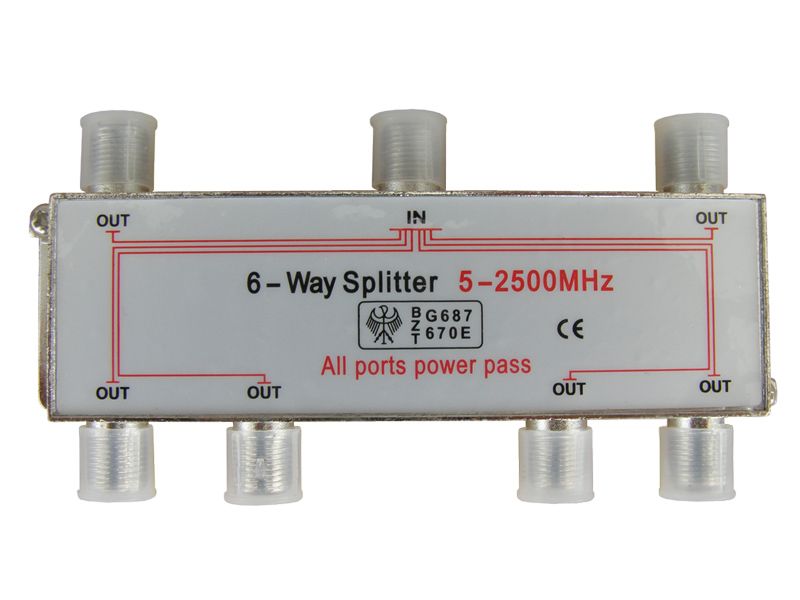 Antenski spliter 1/6 5-1000