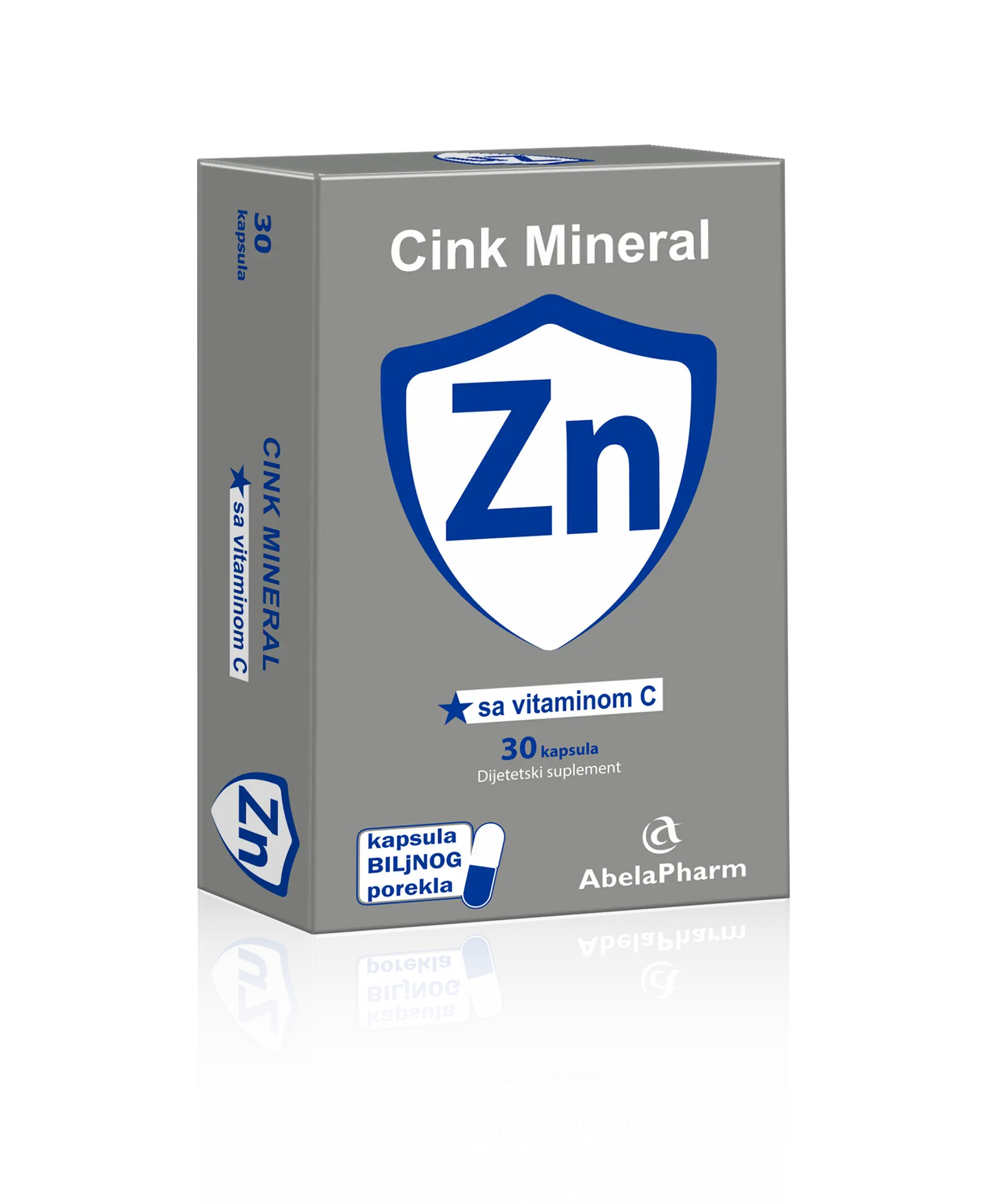 Cink Mineral® Zn sa vitaminom C, 30 kapsula