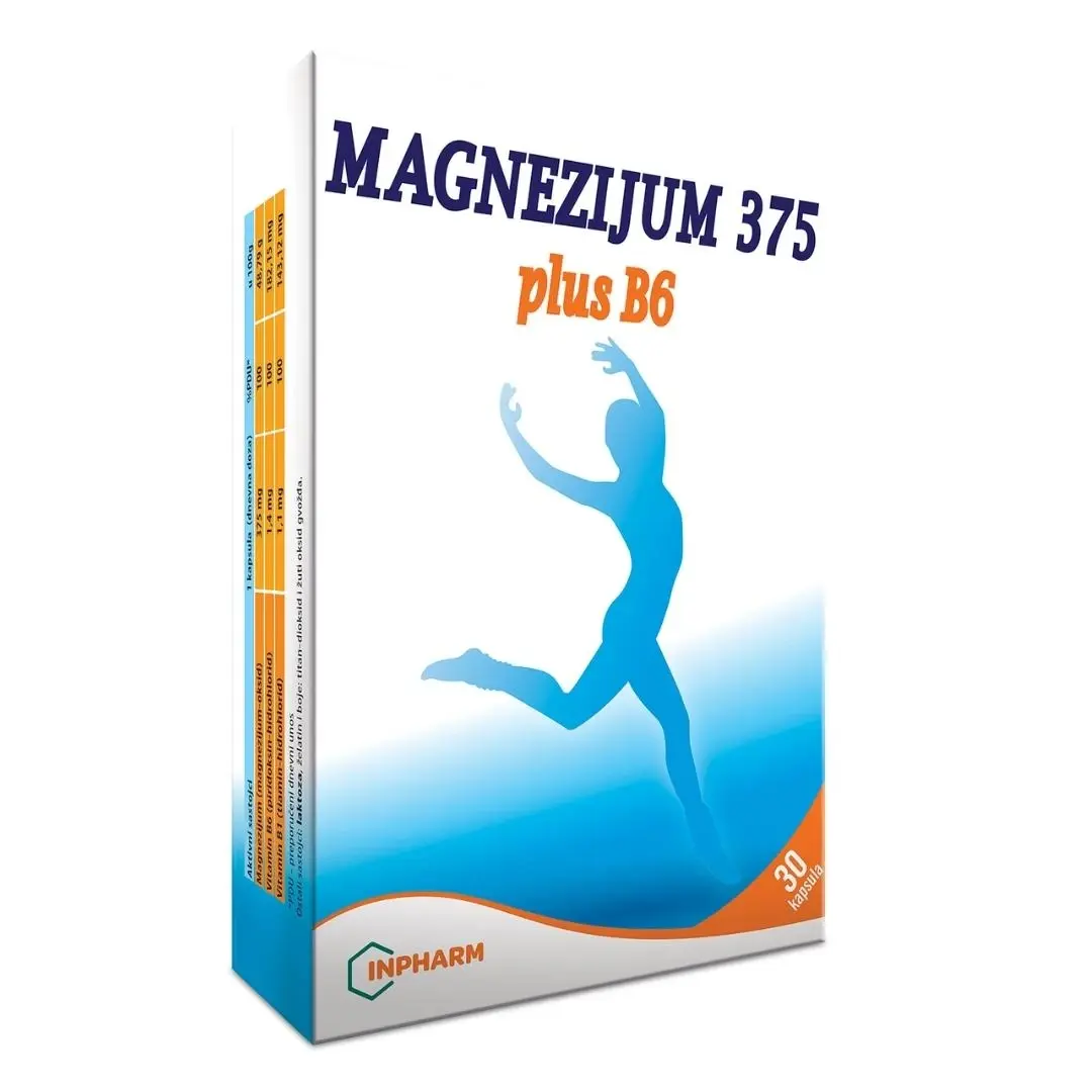 INPHARM Magnezijum 375+B6 A30