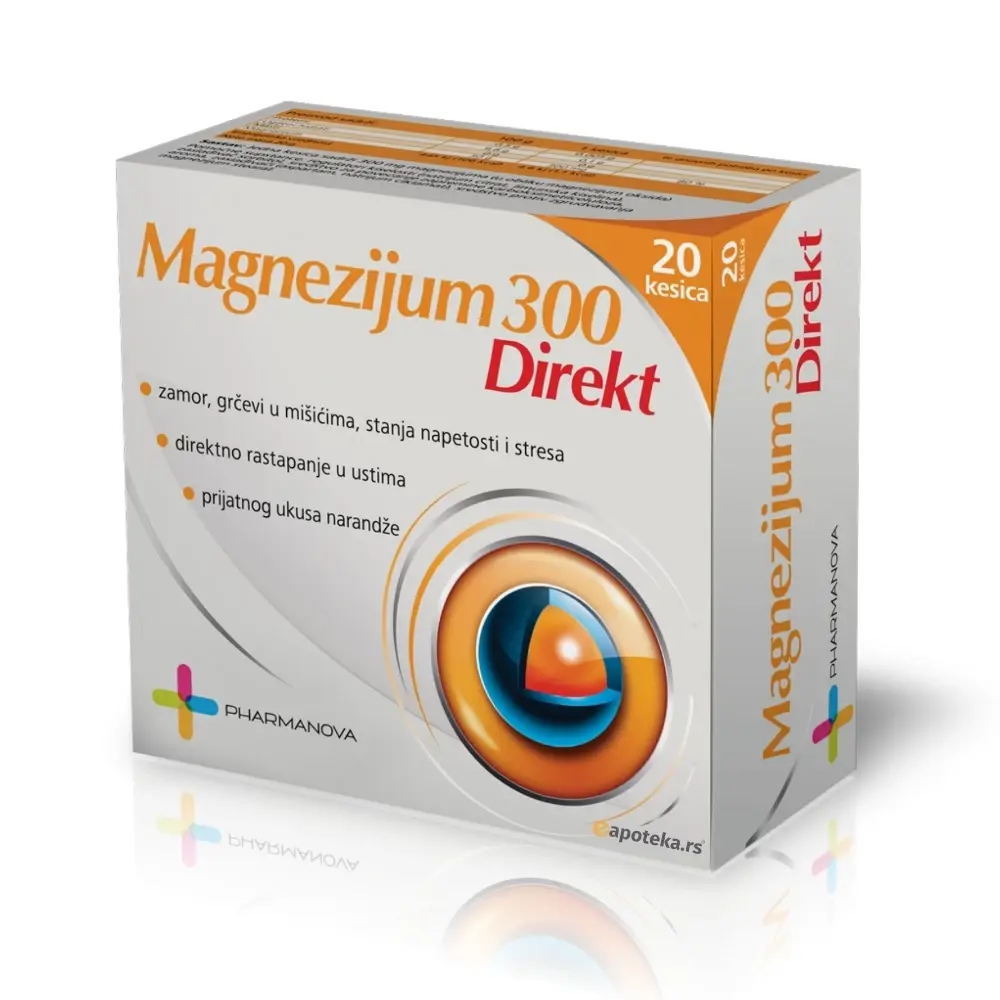 Pharmanova Magnezijum 300 direkt 20 kesica