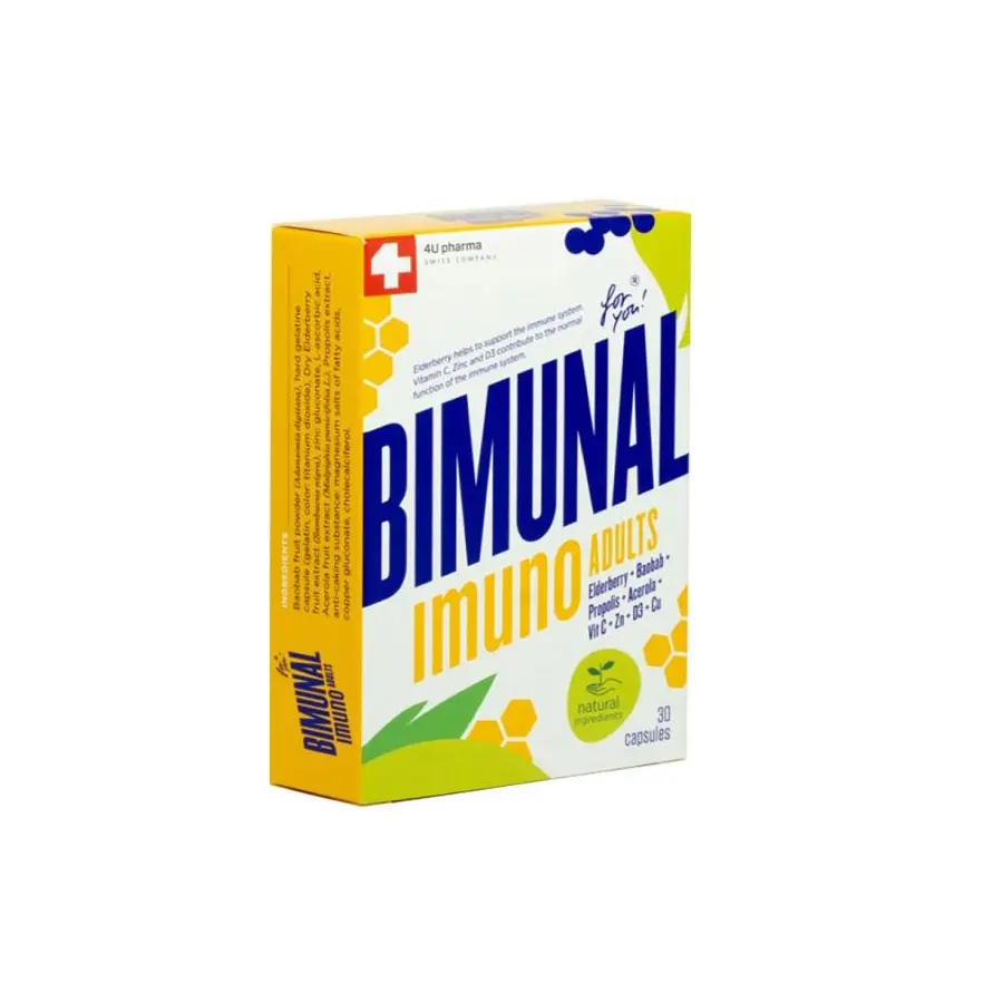 4U PHARMA Bimunal immune za odrasle 30 kapsula