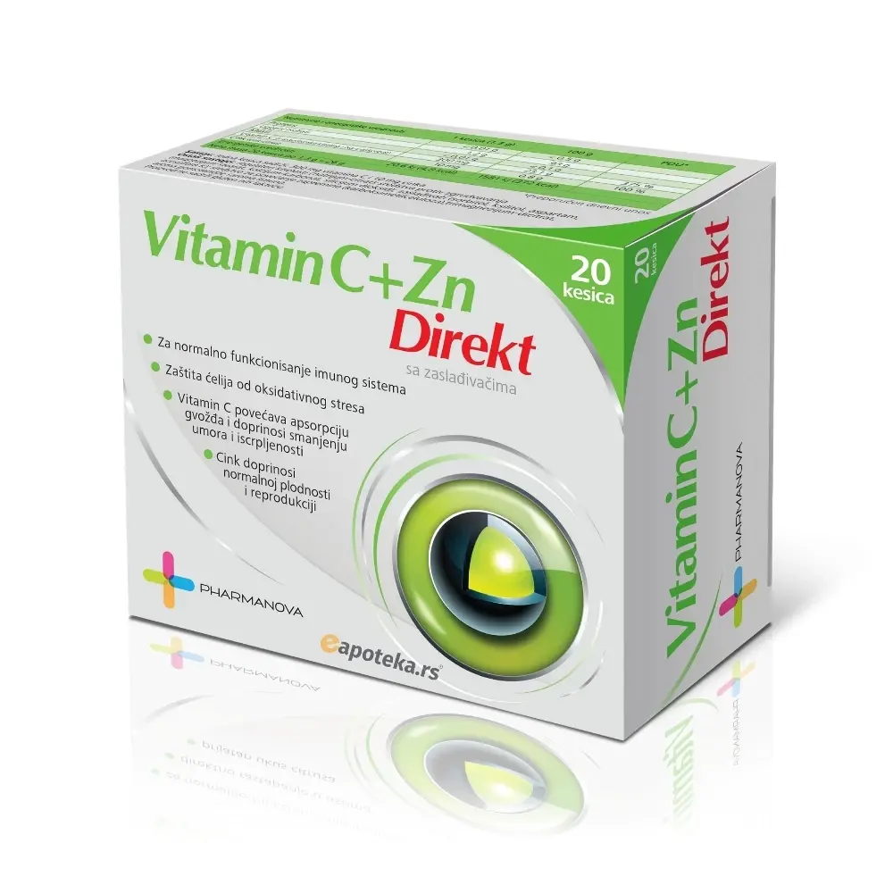 Pharmanova Vitamin C Direkt+ZN 20 kesica