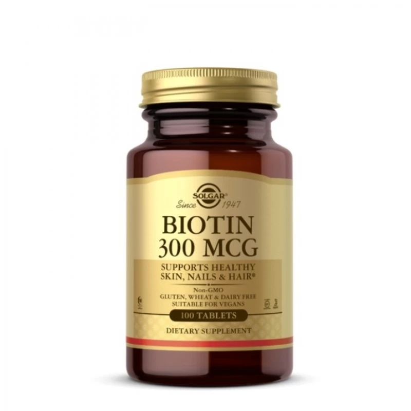 SOLGAR BIOTIN 300ΜCG, 100 TABLETA