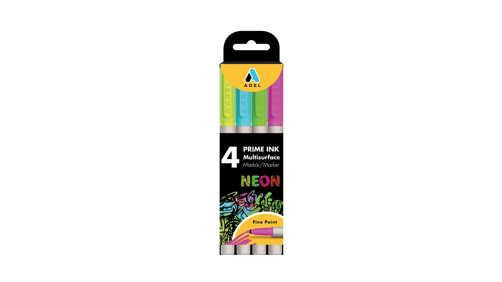 ADEL Markeri Prime Ink za različite površine Neon 4/1