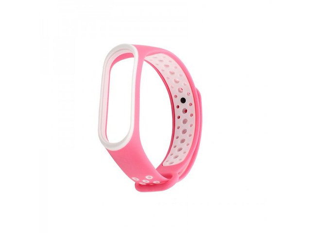 Narukvica za smart watch Xiaomi Mi Band M3/M4 pink bela