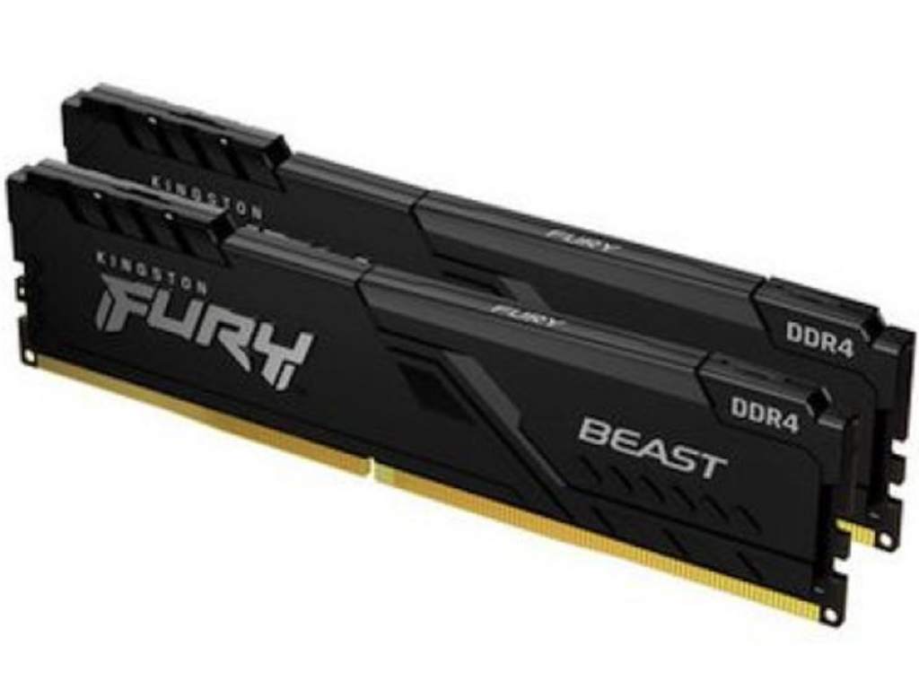 Memorija KINGSTON Fury Beast KF432C16BBK2/32 32GB(2x16GB)/DIMM/DDR4/3200MHz/crna
