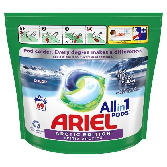 Ariel All-in-One Pods Arctic Edition kapsule za pranje veša, 69 pranja
