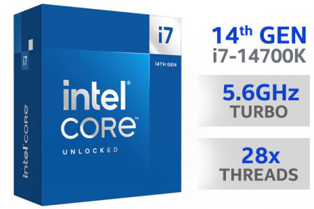 CPU INTEL Core i7-14700K, 20C/28T, 3.4GHz (5.6GHz), 28MB, 125W/253W, LGA 1700