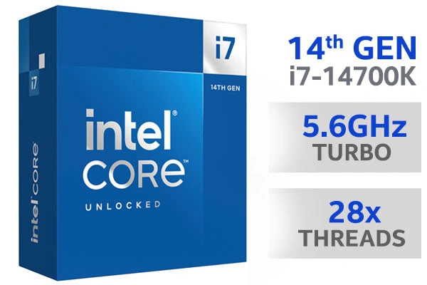 CPU INTEL Core i7-14700K, 20C/28T, 3.4GHz (5.6GHz), 28MB, 125W/253W, LGA 1700