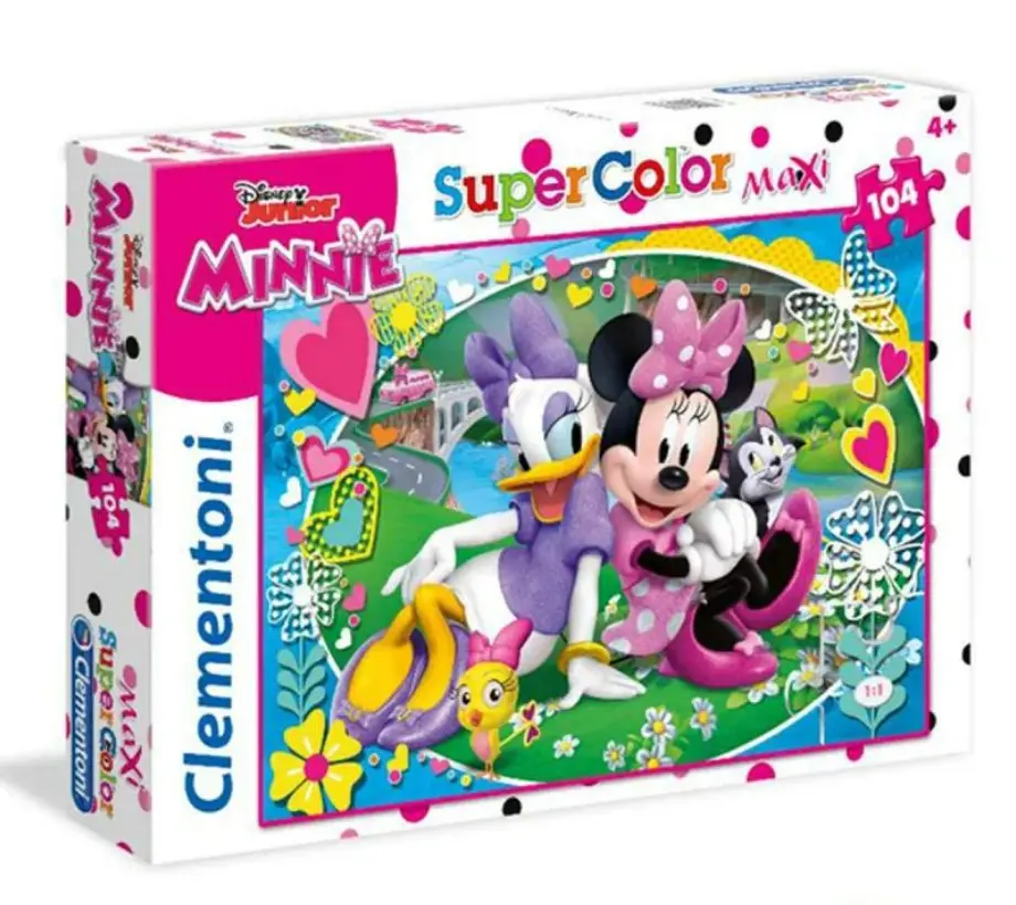 CLEMENTONI Puzzle 104 dela Maxi Minnie Happy Helpers