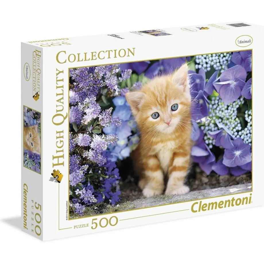 CLEMENTONI Puzzle 500 delova Gattino Rosso