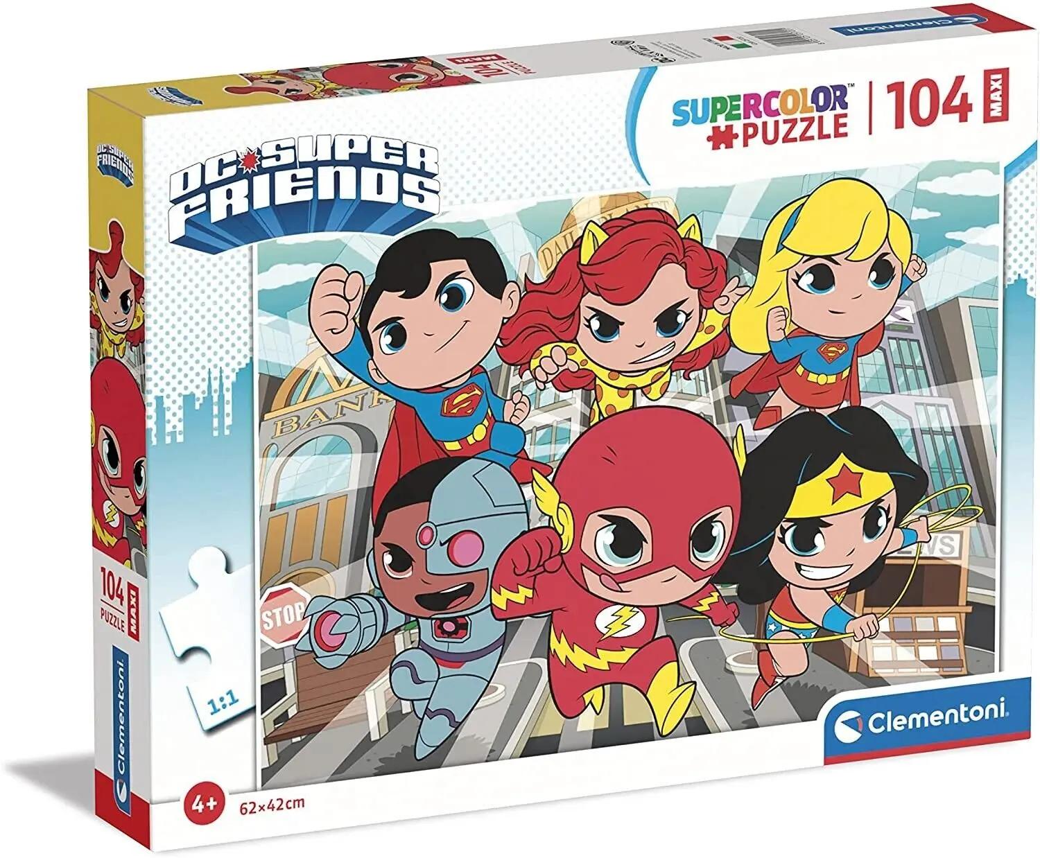 CLEMENTONI Puzzle 104 dela Maxi Dc Comics