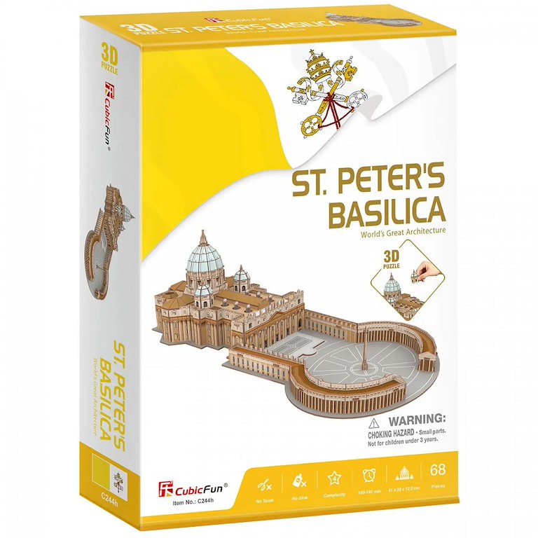 CUBIC FUN Puzzle 3D St. Peters Basilica C24