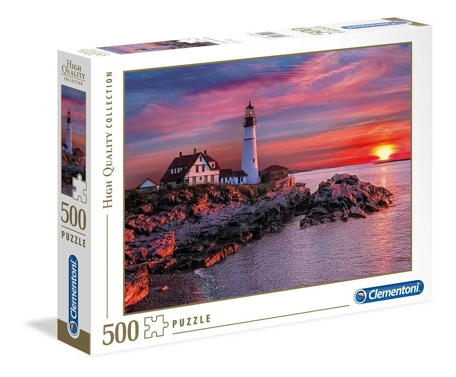 CLEMENTONI Puzzle 500 delova Protland Head Light