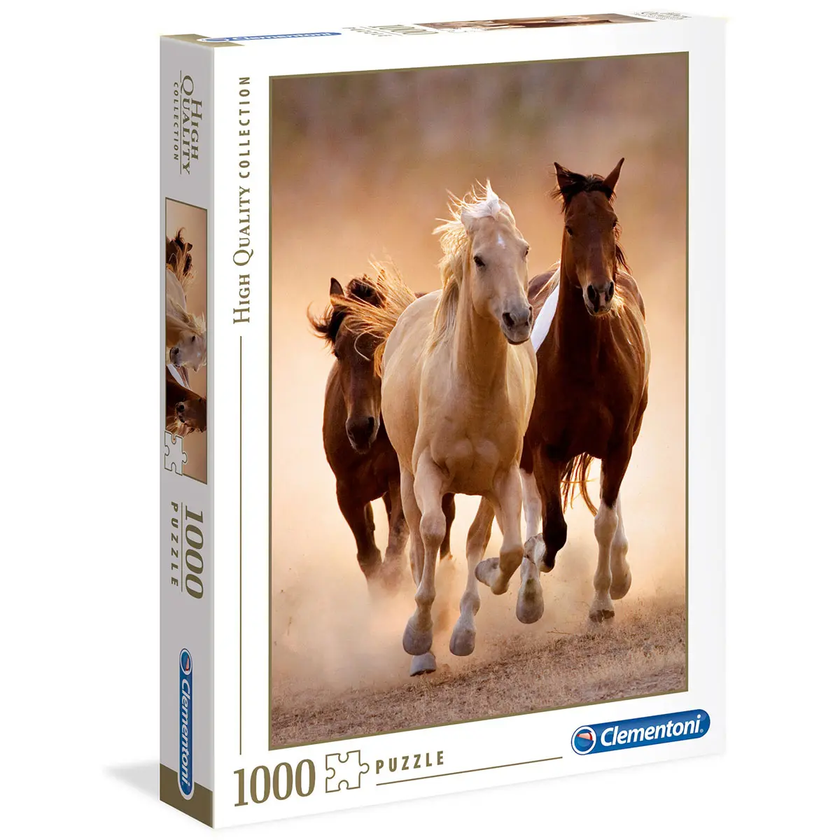 CLEMENTONI Puzzle 1000 delova Running Horses