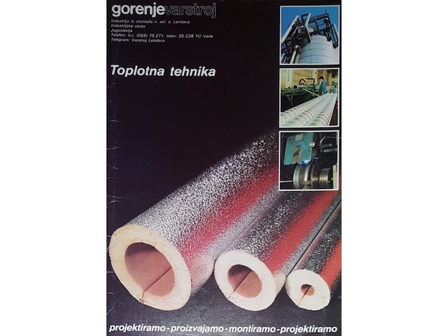 Brošura Toplotna Tehnika `Gorenje-Varstroj` Jugoslavija