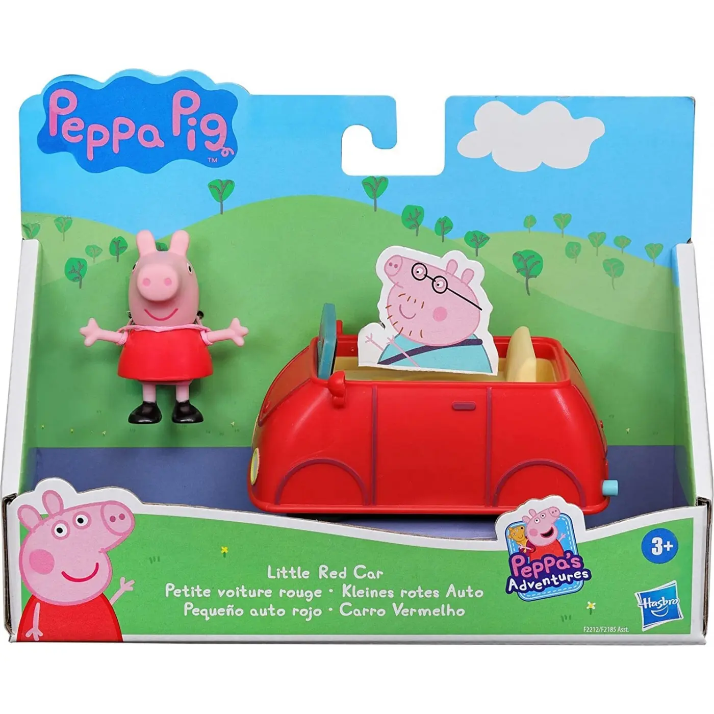 HASBRO Autić i figura Peppa Pig Peppas Adventures crveni