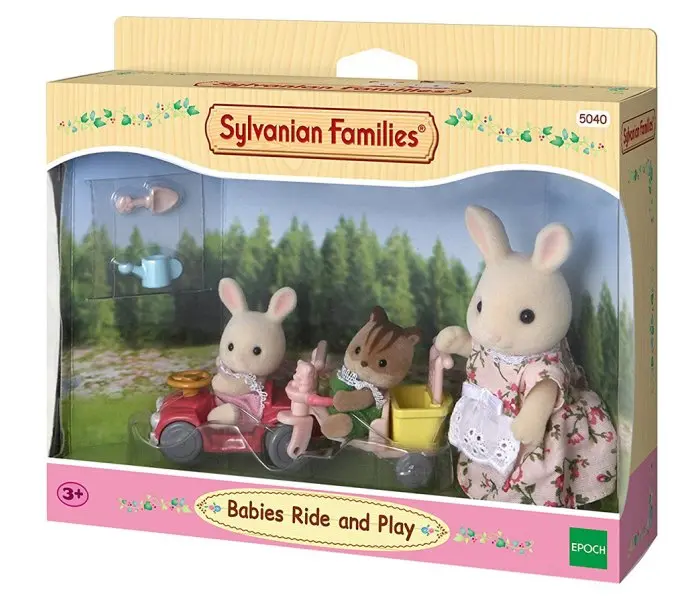 SYLVANIAN FAMILIES Figurice Babies Ride and Play