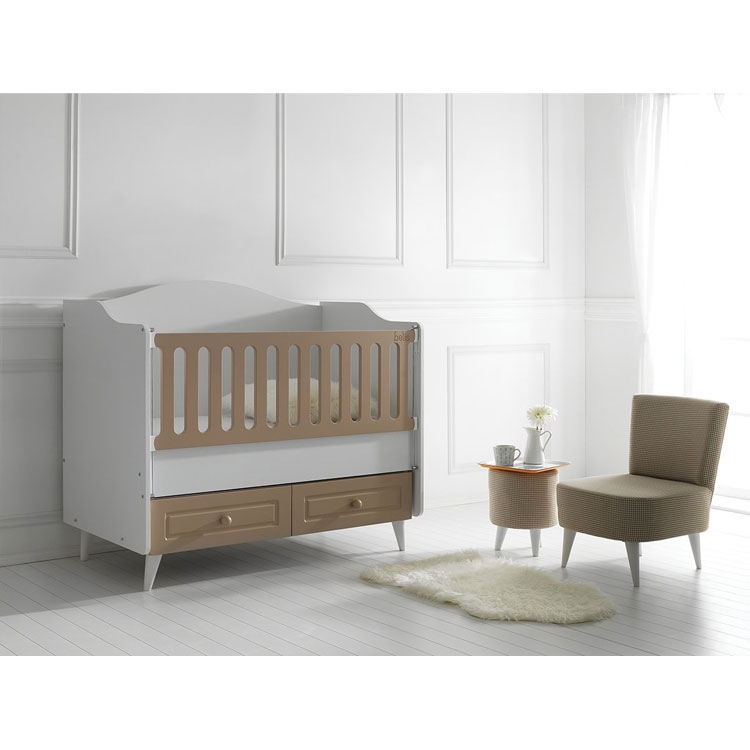 SIENA krevetac za bebe 120X60 CM KREM OUTL