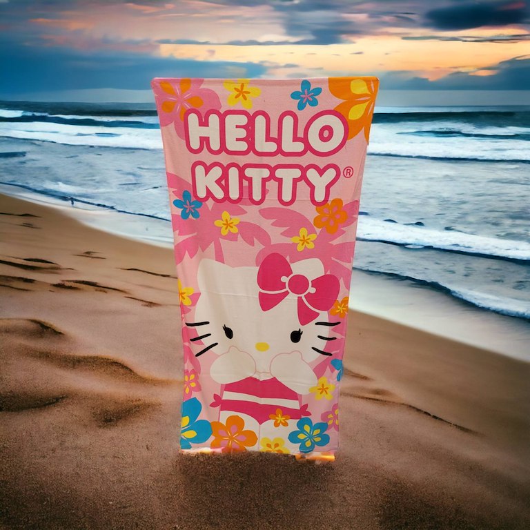 Dečiji peškir za plažu – Hello Kitty – 70×140