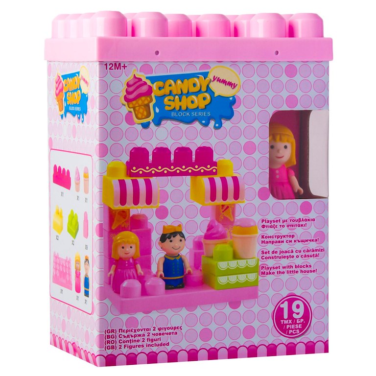 Kockice i dve figure – Candy shop